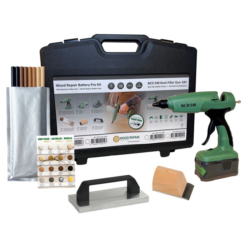 Professional heating gun for Knot Filler wood repairs